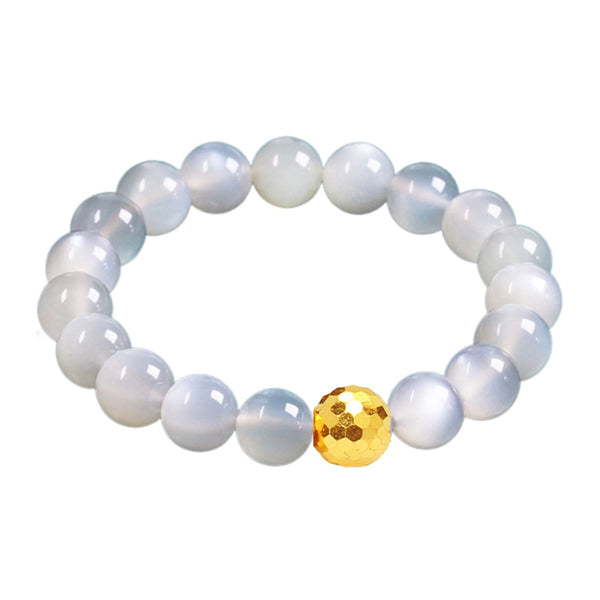 TAKA Jewellery 999 Pure Gold Ball Charm Bracelet - TAKA Jewellery