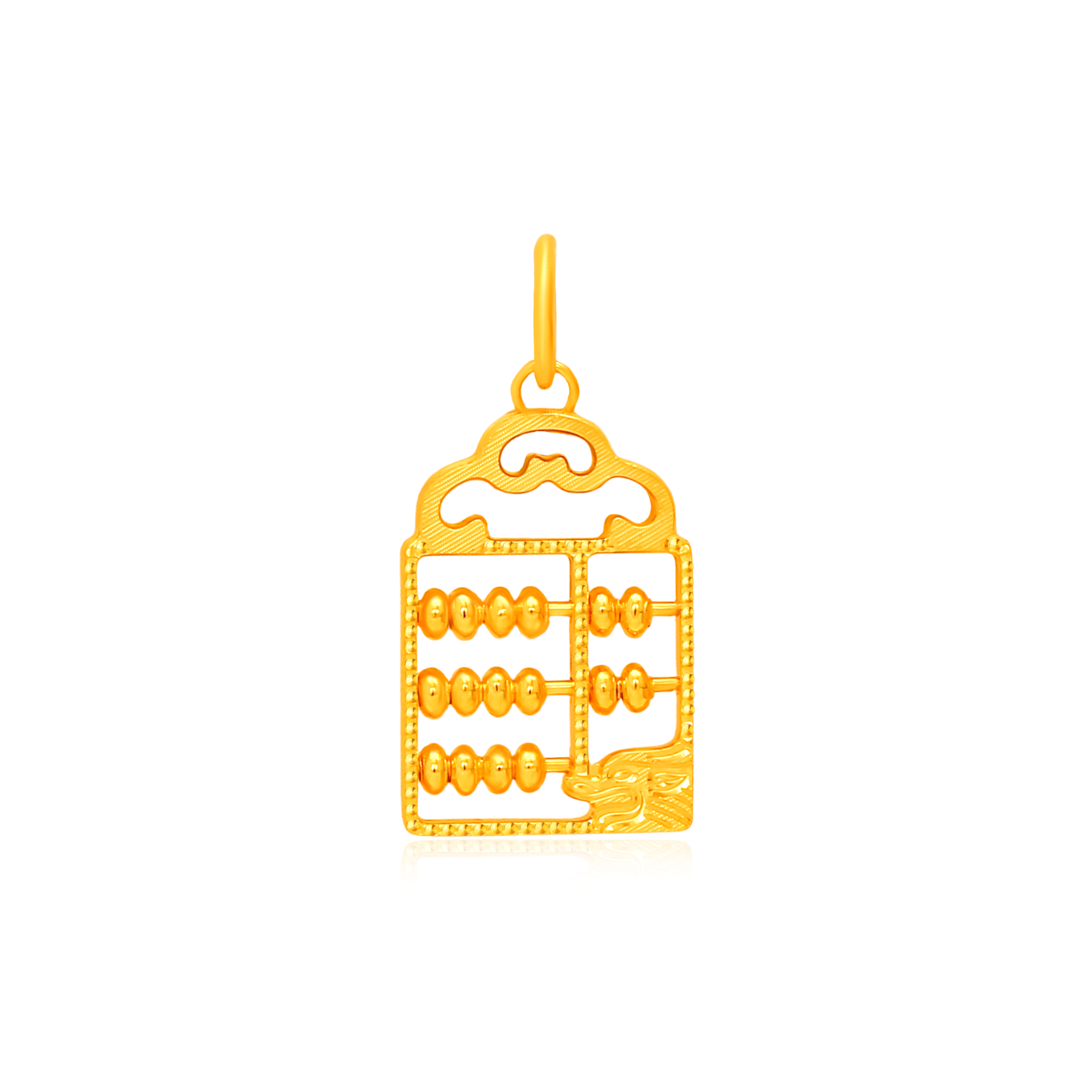 TAKA Jewellery 916 Gold Abacus Pendant - TAKA Jewellery