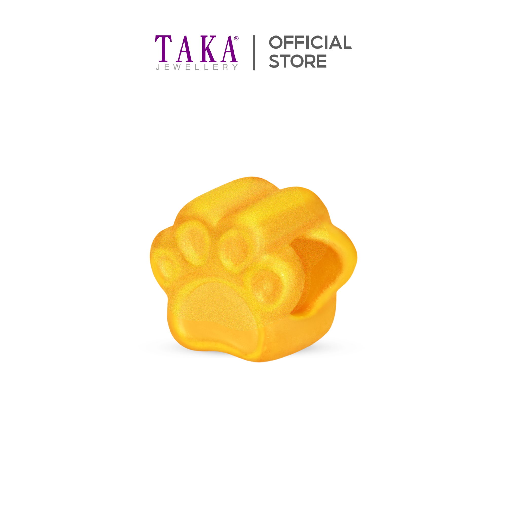 TAKA Jewellery 999 Pure Gold Charm Paw - TAKA Jewellery