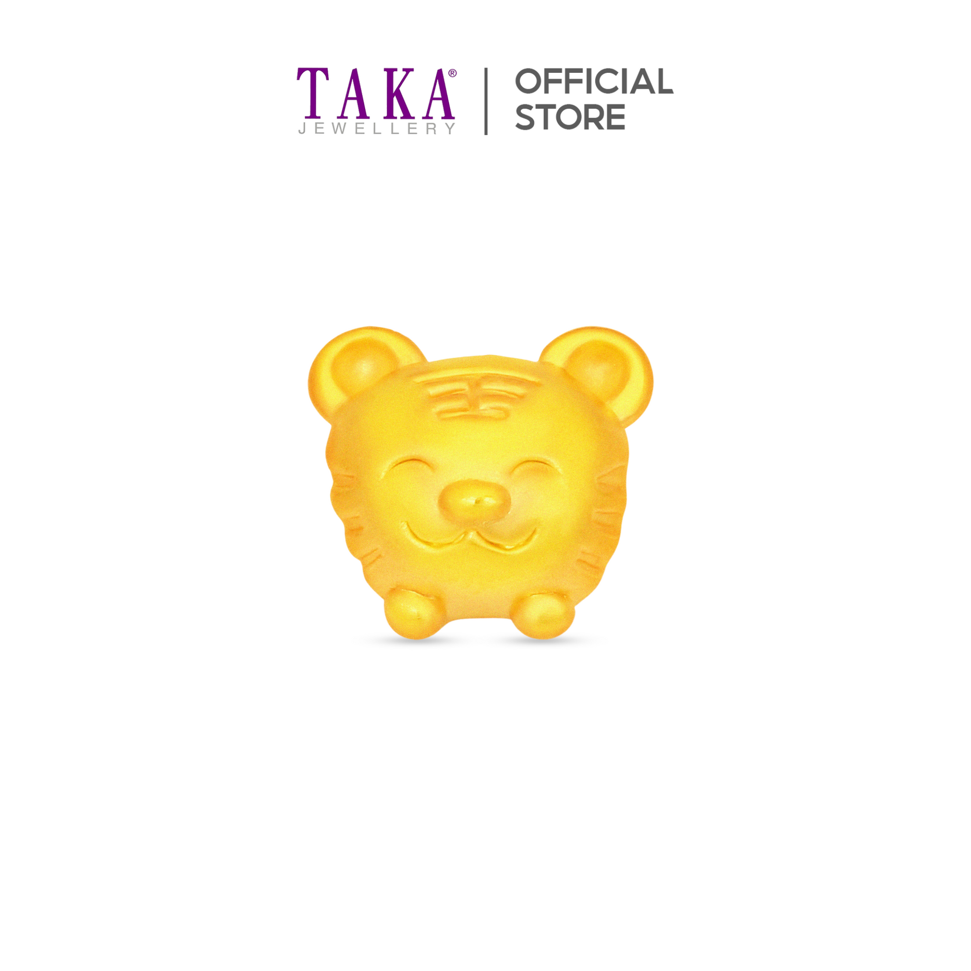 TAKA Jewellery 999 Pure Gold Charm Tiger - TAKA Jewellery